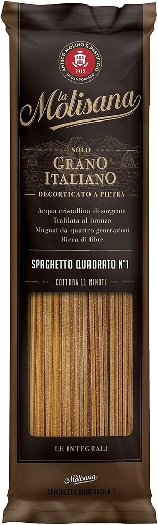La Molisana - Whole Wheat Squared Spaghetti N°1 500g | BORGOVIVO SHOP